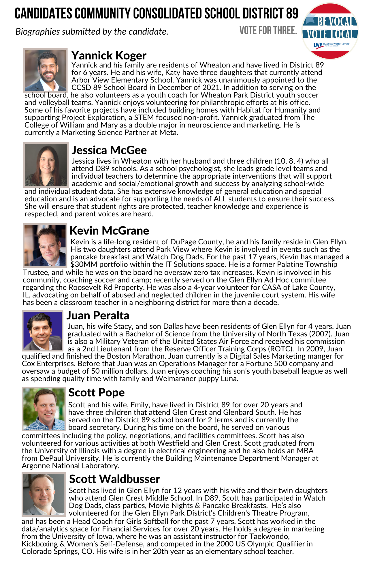 Election Info — League of Women Voters | Glen Ellyn | Illinois