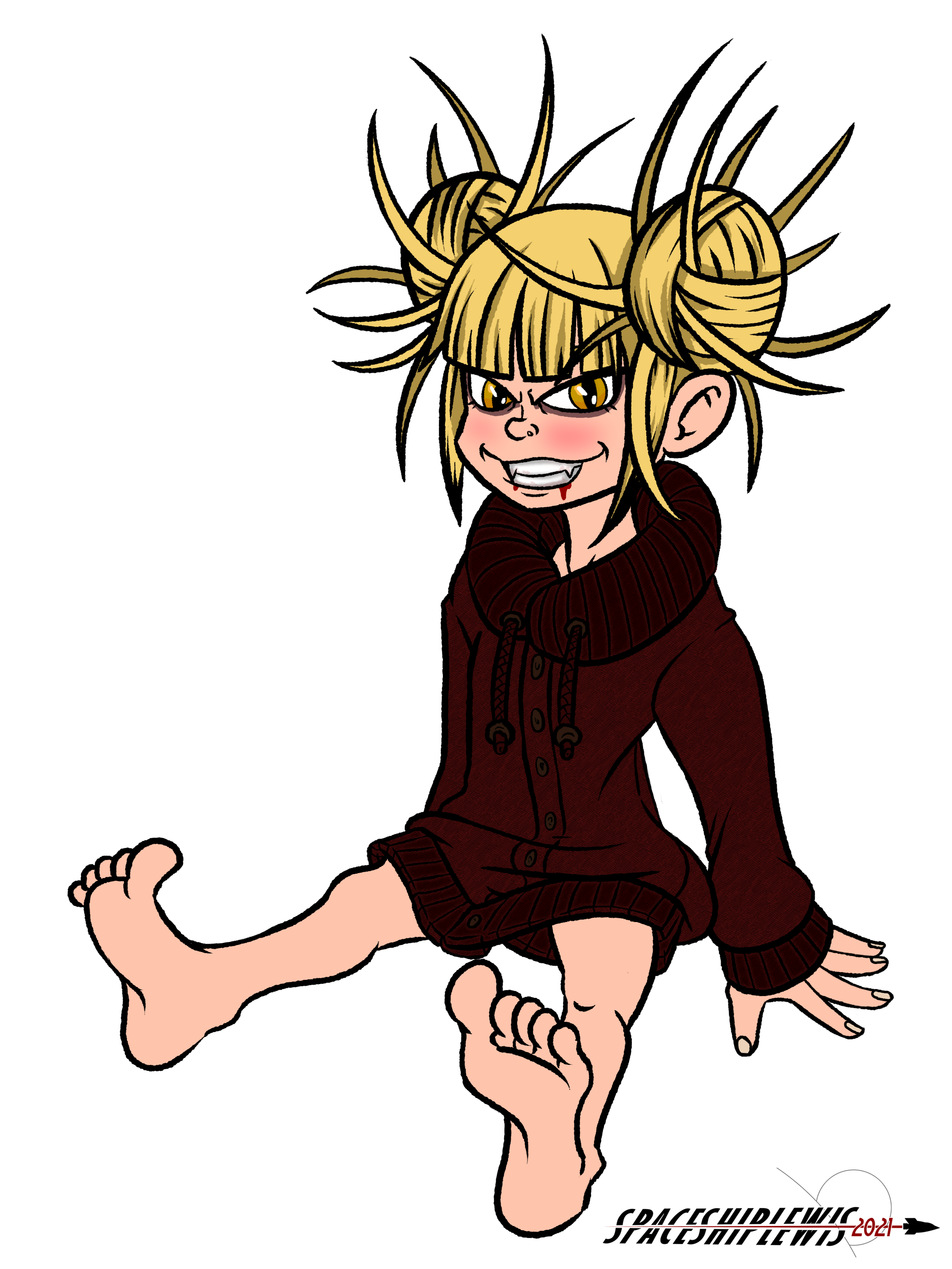 Little Himiko Toga | Sitting on the Floor — SpaceshipLewis