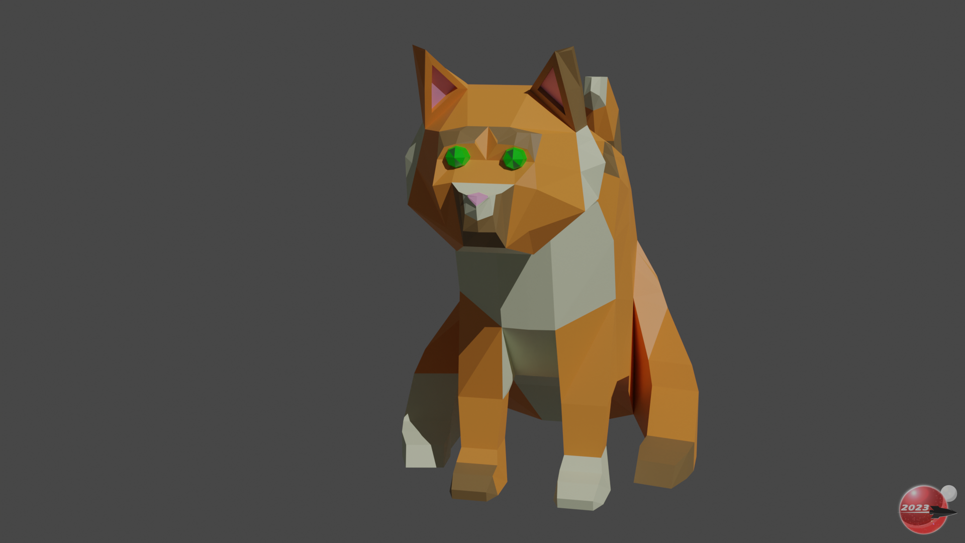 Low Poly Cat Created in Blender — SpaceshipLewis