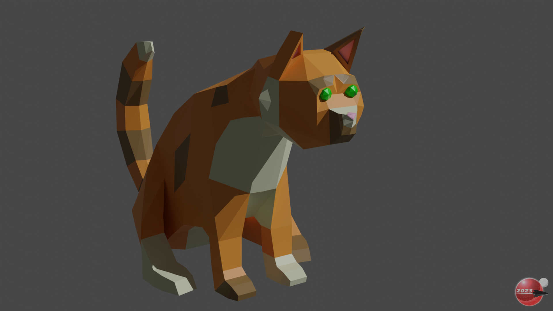 Low Poly Cat Created in Blender — SpaceshipLewis