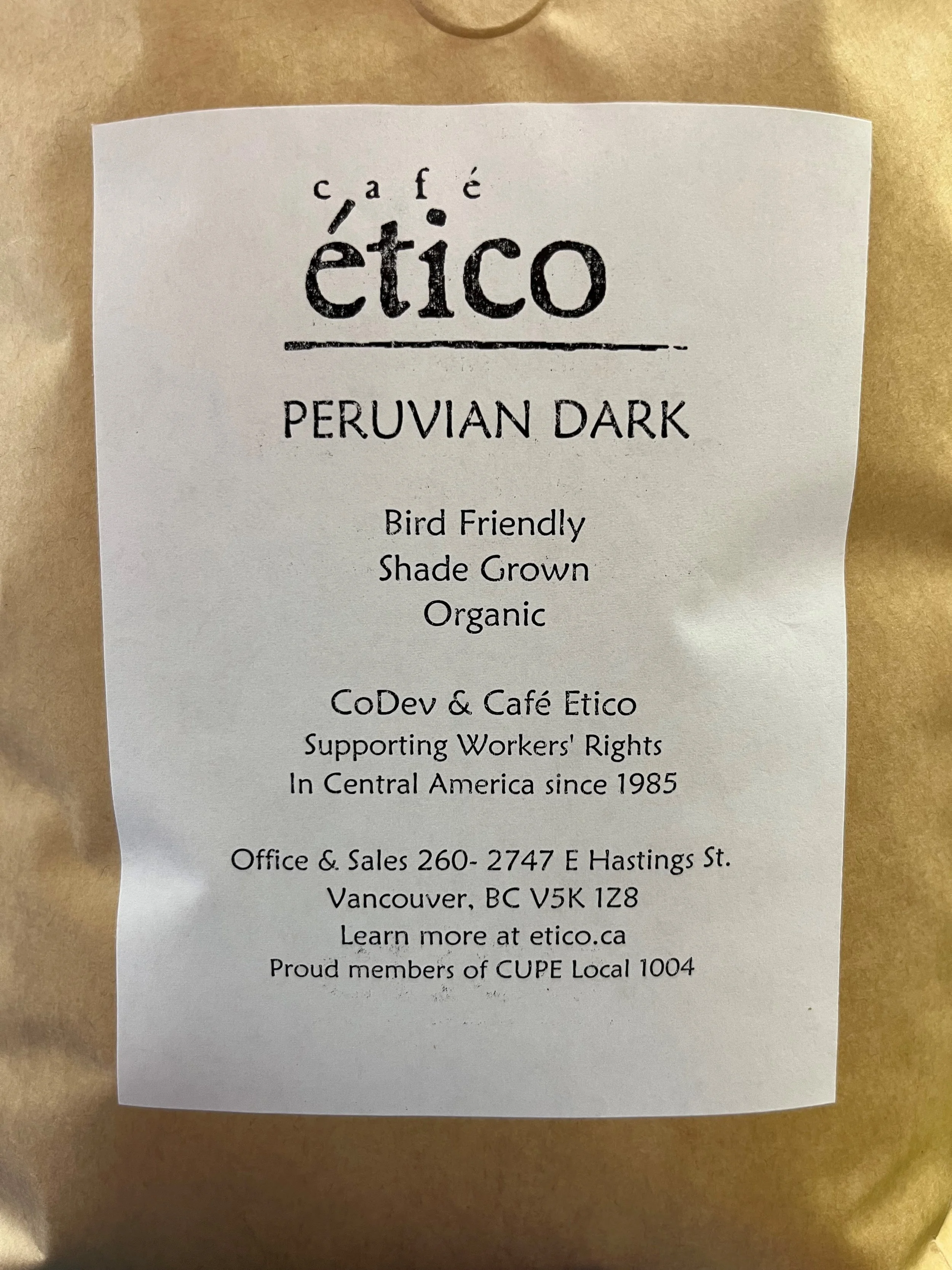 Coffee — CAFĖ ĖTICO