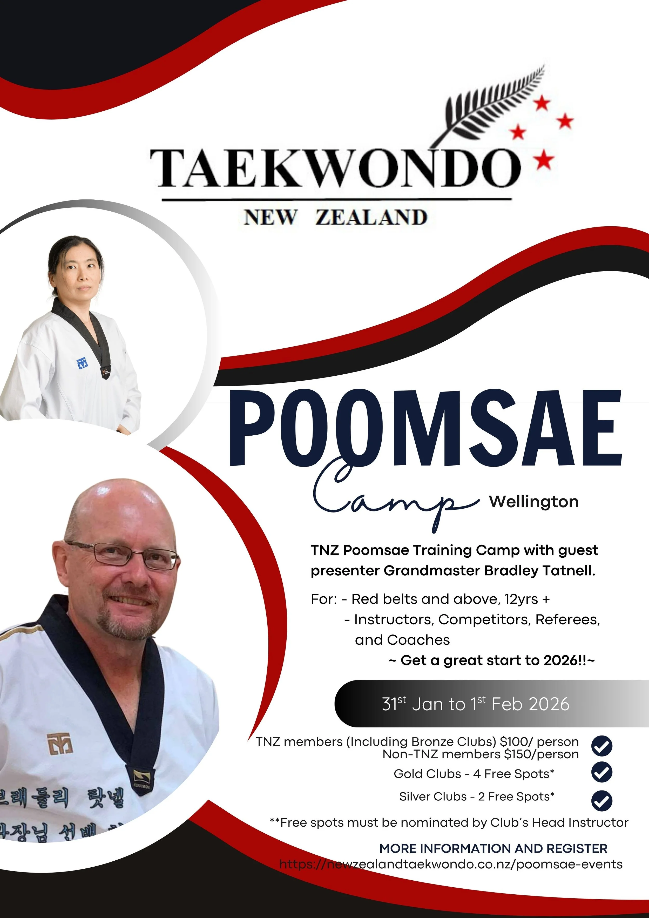 Poomsae Events — Taekwondo New Zealand
