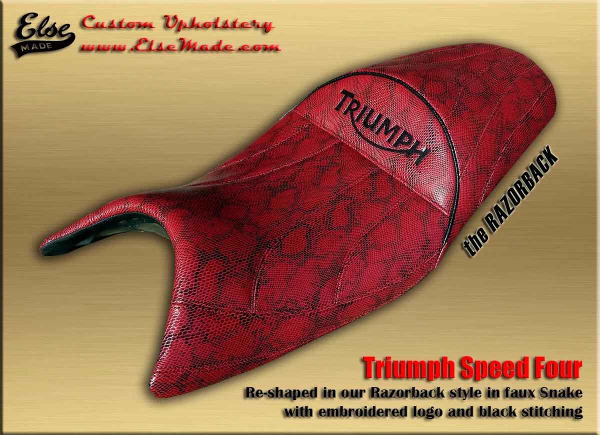 Triumph seats — Else Made custom upholstery