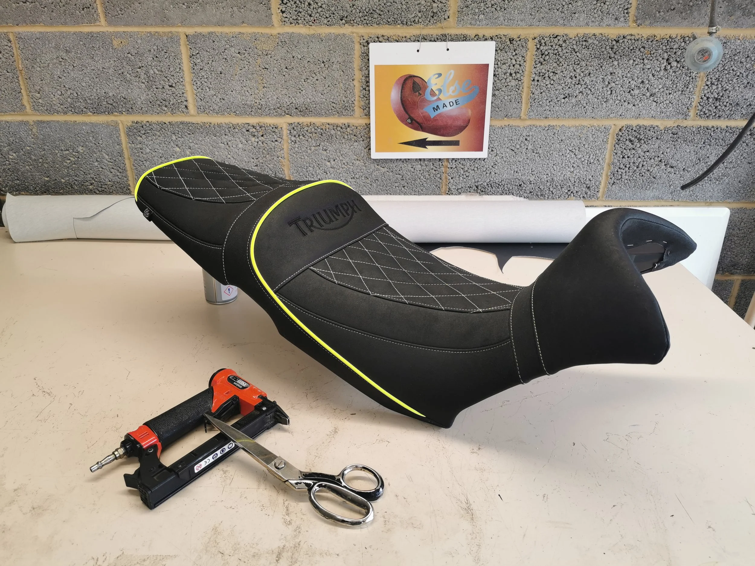 Triumph seats — Else Made custom upholstery