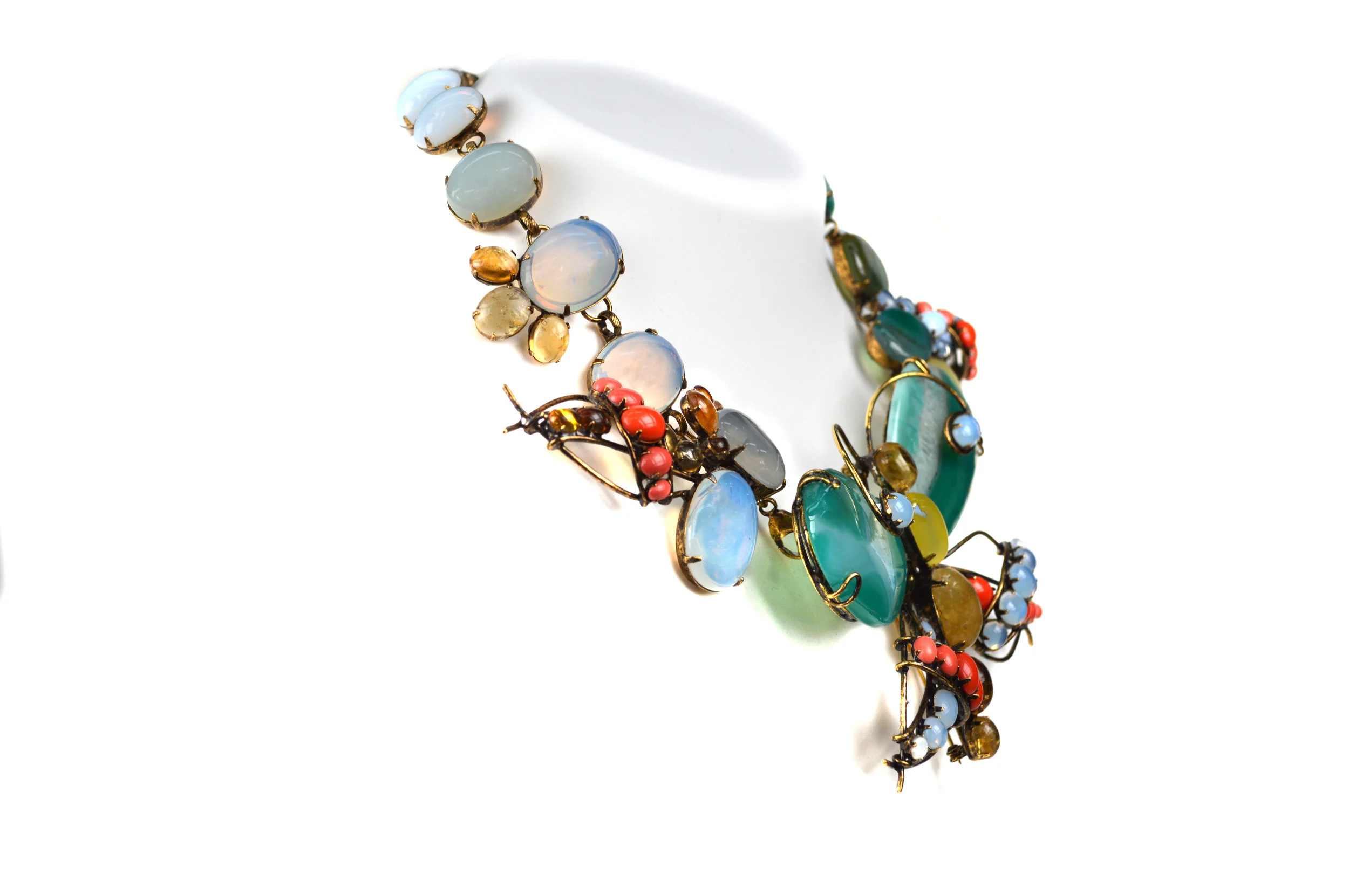 Agate Butterfly Choker XI with Pin — Iradj Moini