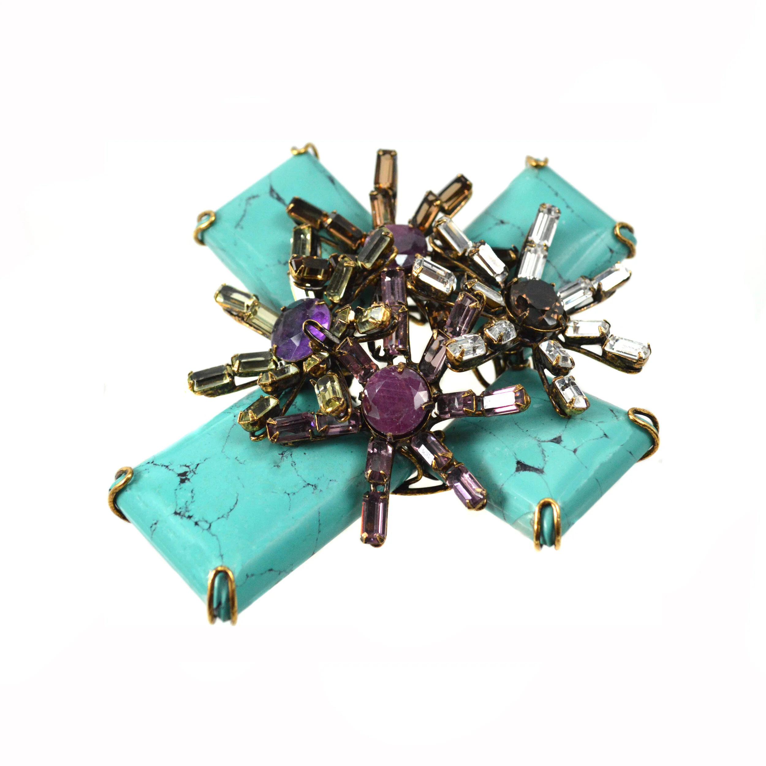 Turquoise Cross Pin Iradj Moini turquoise-cross-pin-iradj-moini