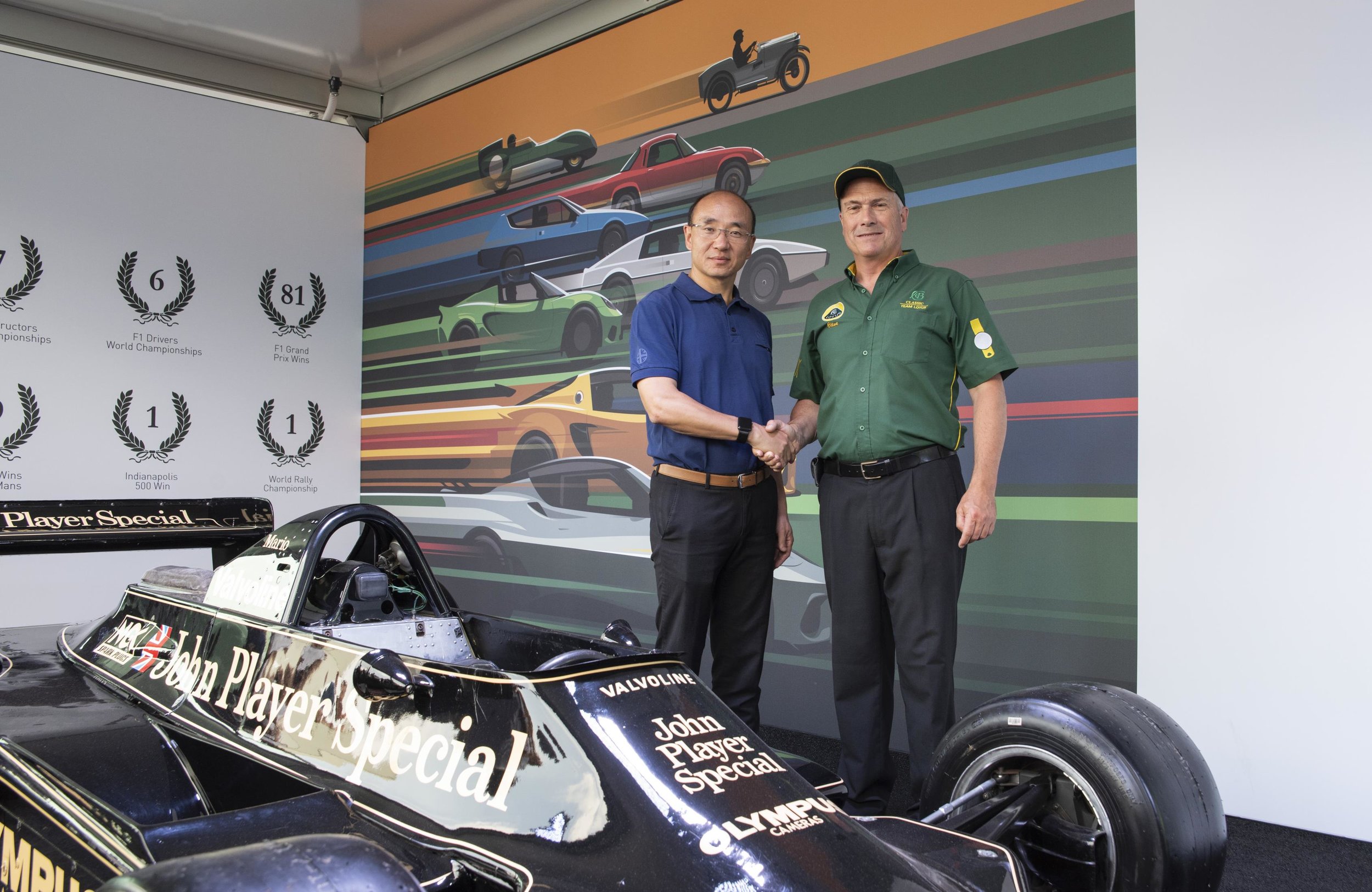 CHAPMAN, CAKE AND CHAMPAGNE FOR LOTUS AT GOODWOOD FESTIVAL OF SPEED ...