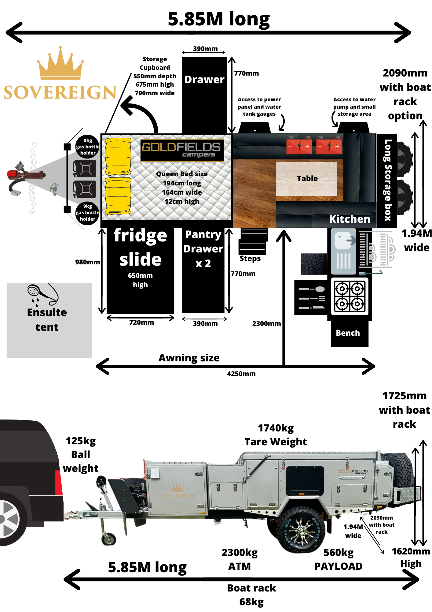 Sovereign Camper Trailer — Goldfields Campers