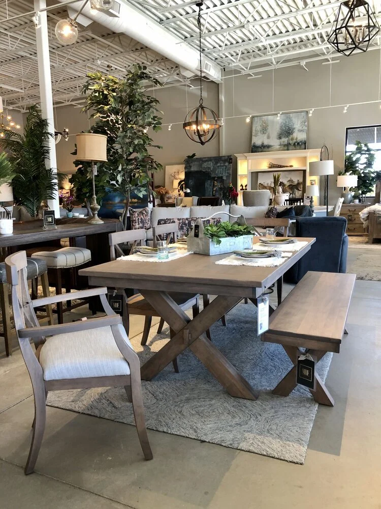 Customizable Cross Dining Table — Miller's Home Furnishings