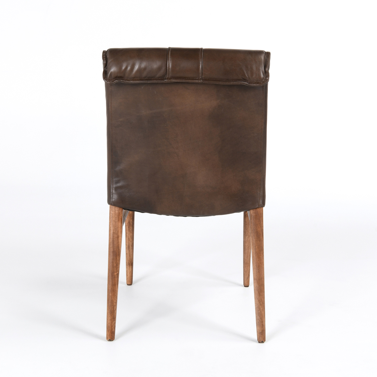 Brown Leather Mayer Dining Chair — Miller's Home Furnishings