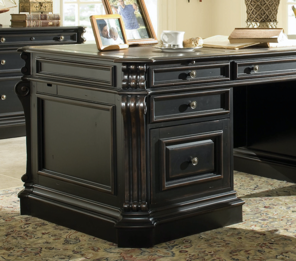 Telluride 76'' Executive Desk w/Wood Panels — Miller's Home Furnishings