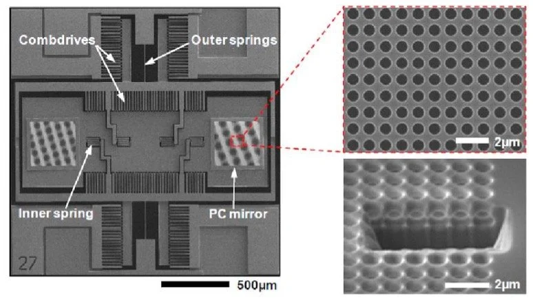 Two Axis Mems Scanner With Transfer Printed High Reflectivity Broadband Monolithic Silicon