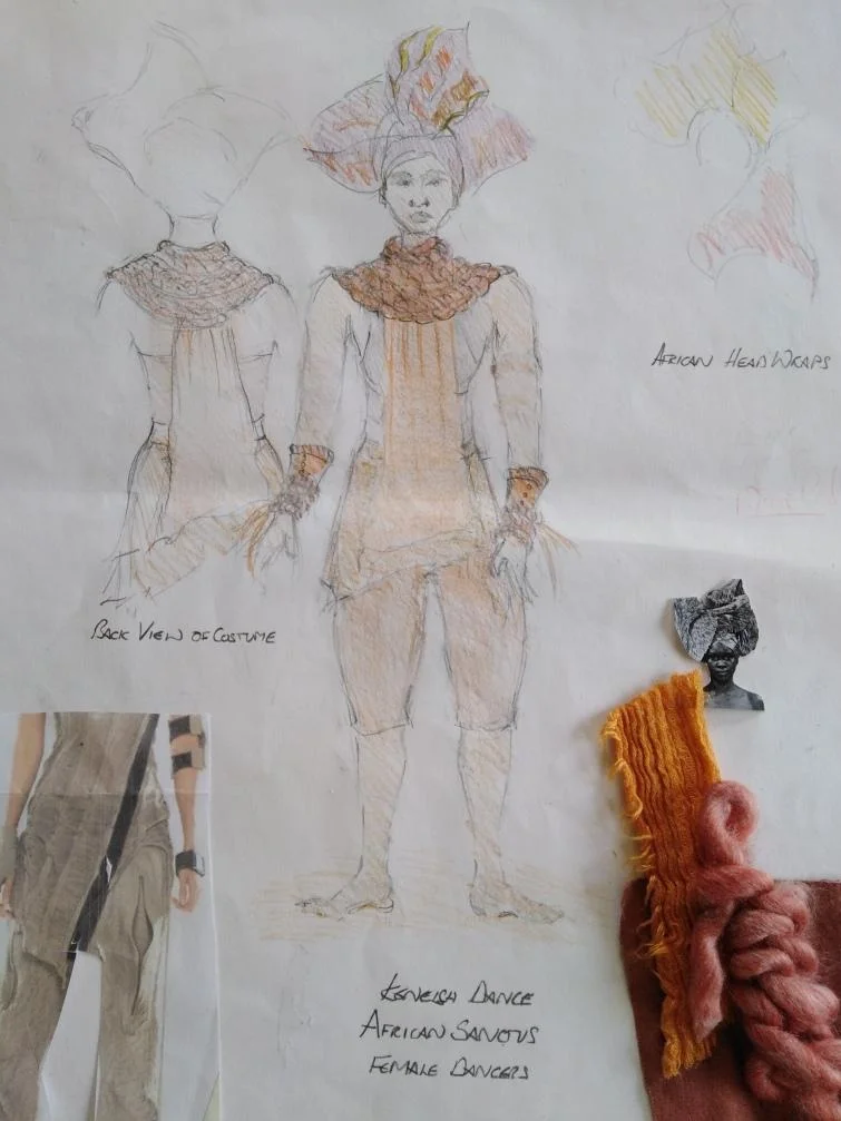 Dance Costume Design Sketches