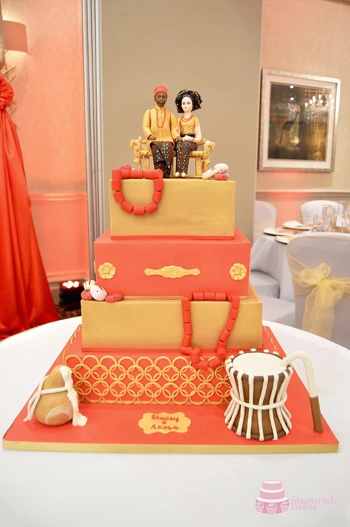 African Wedding Cakes — Favoured Cakes || Sidcup, Kent