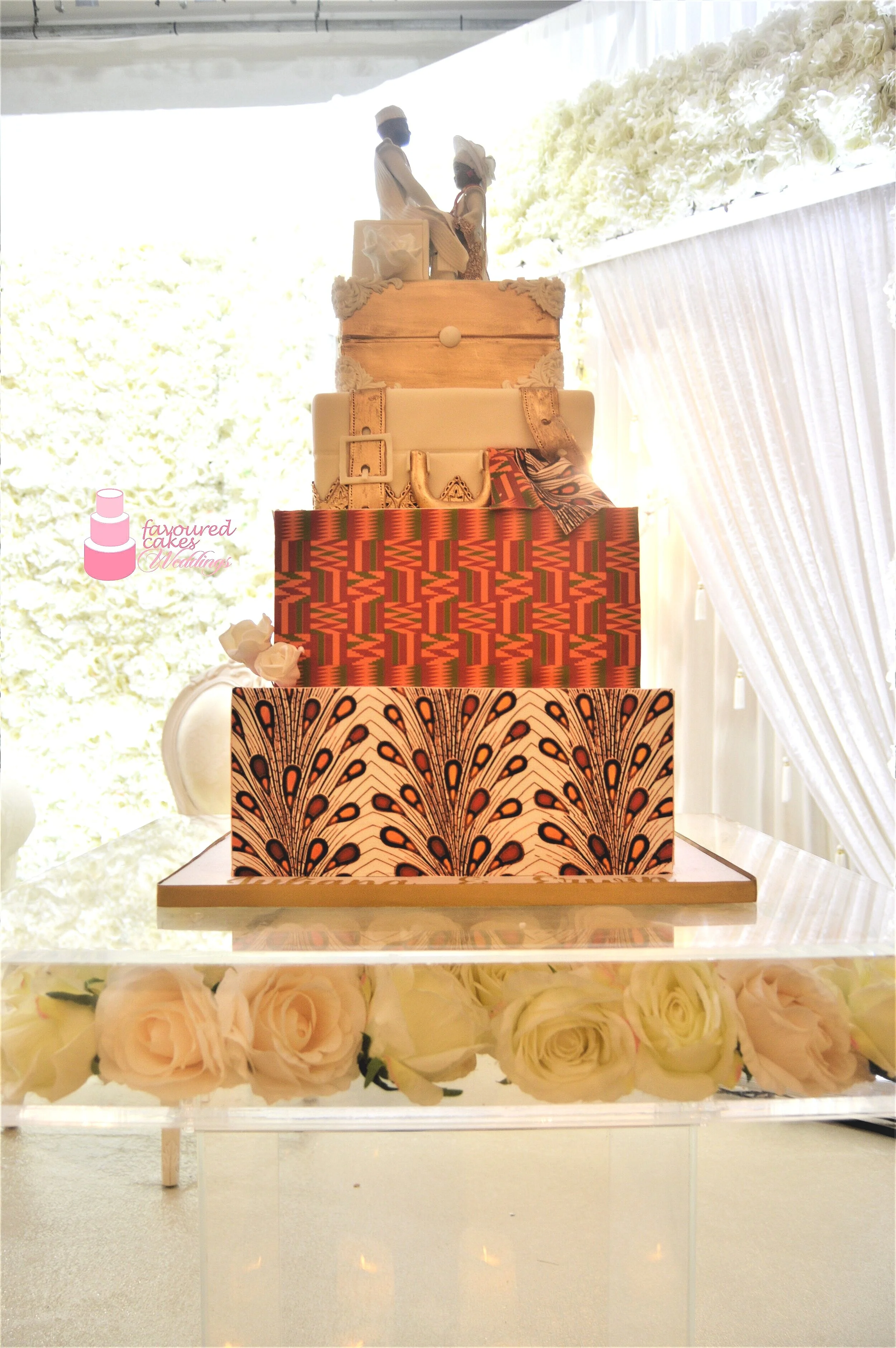 African Wedding Cakes — Favoured Cakes || Sidcup, Kent