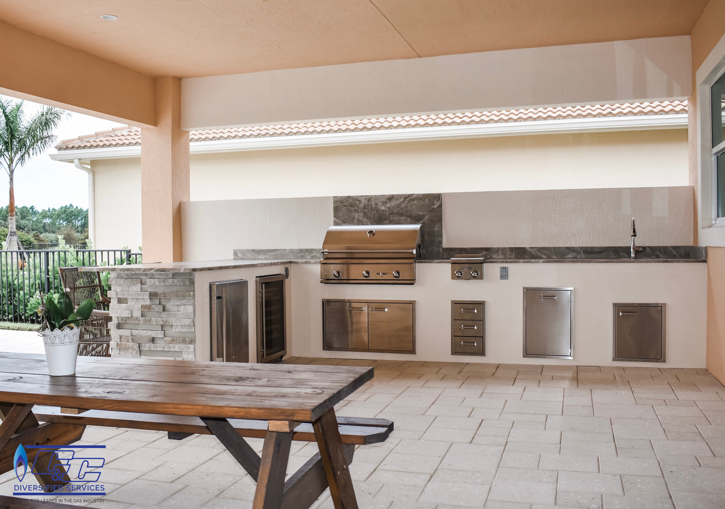 Custom Built Welded Aluminum Frame – Outdoor Kitchen — C&C Diversified ...