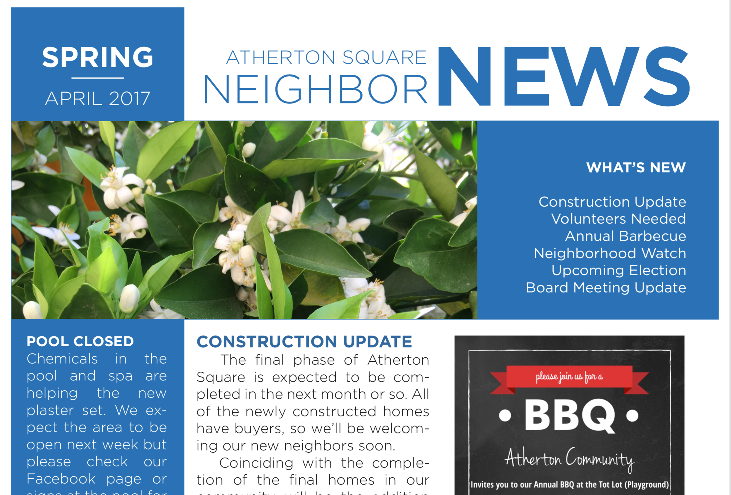 Newsletters — Atherton Square HOA