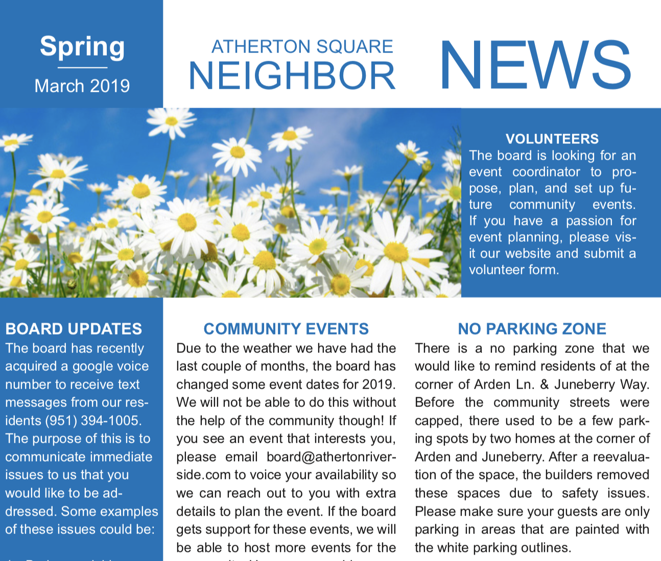 Newsletters — Atherton Square HOA