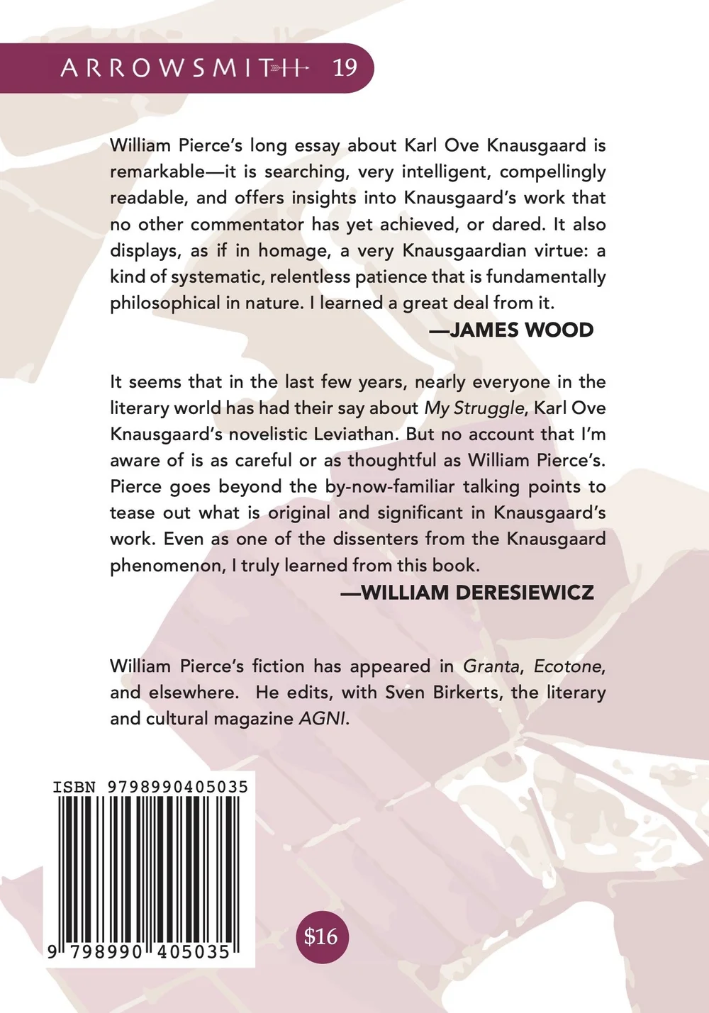 WILLIAM PIERCE — ARROWSMITH