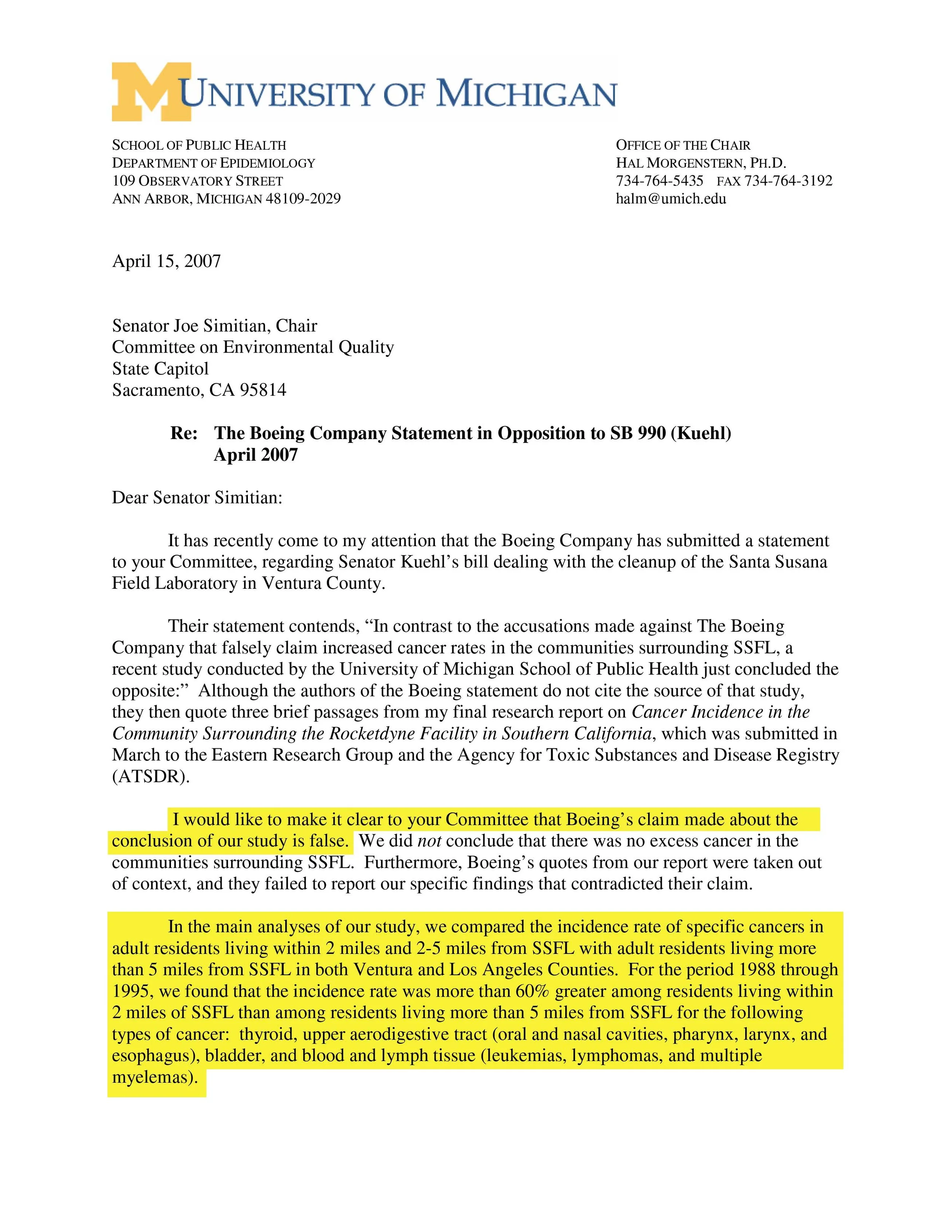 PARENTS AGAINST SANTA SUSANA FIELD LAB