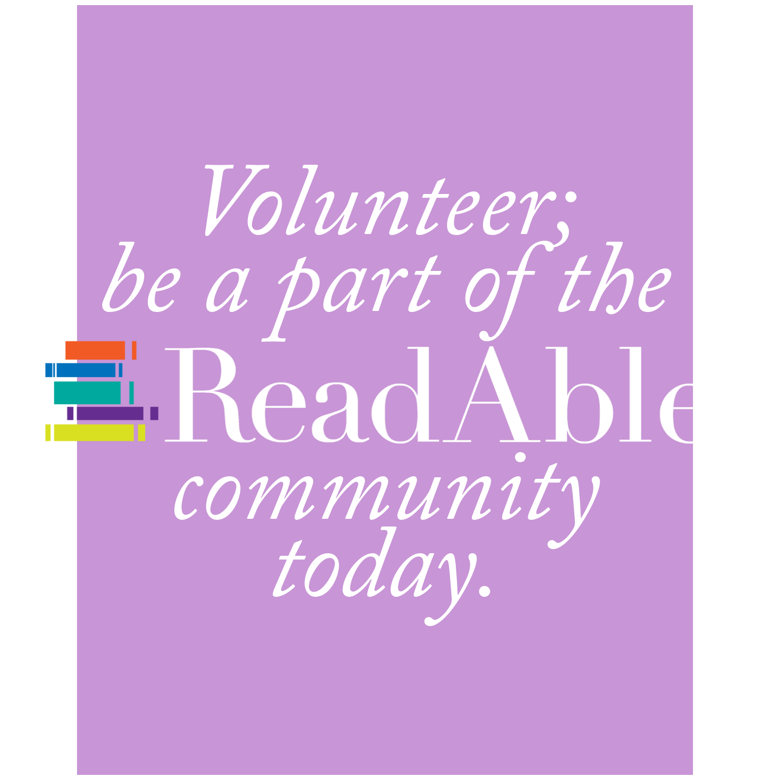 Volunteer — ReadAble – Literacy for Life