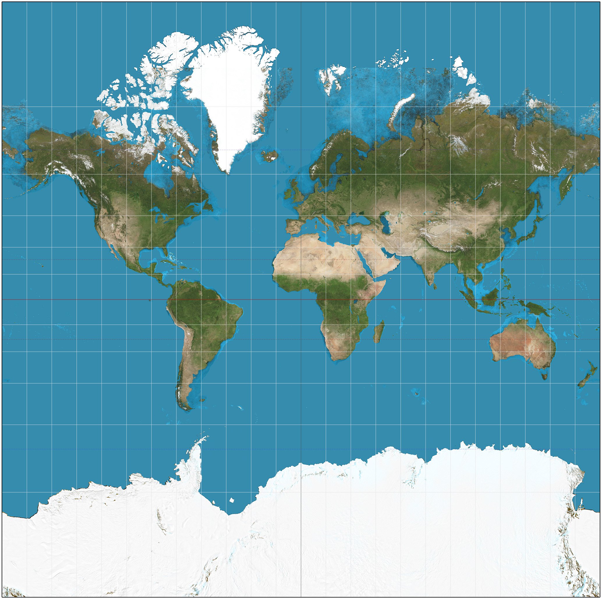 Map Distortions - The Web Mercator Projection and The True Size of ...