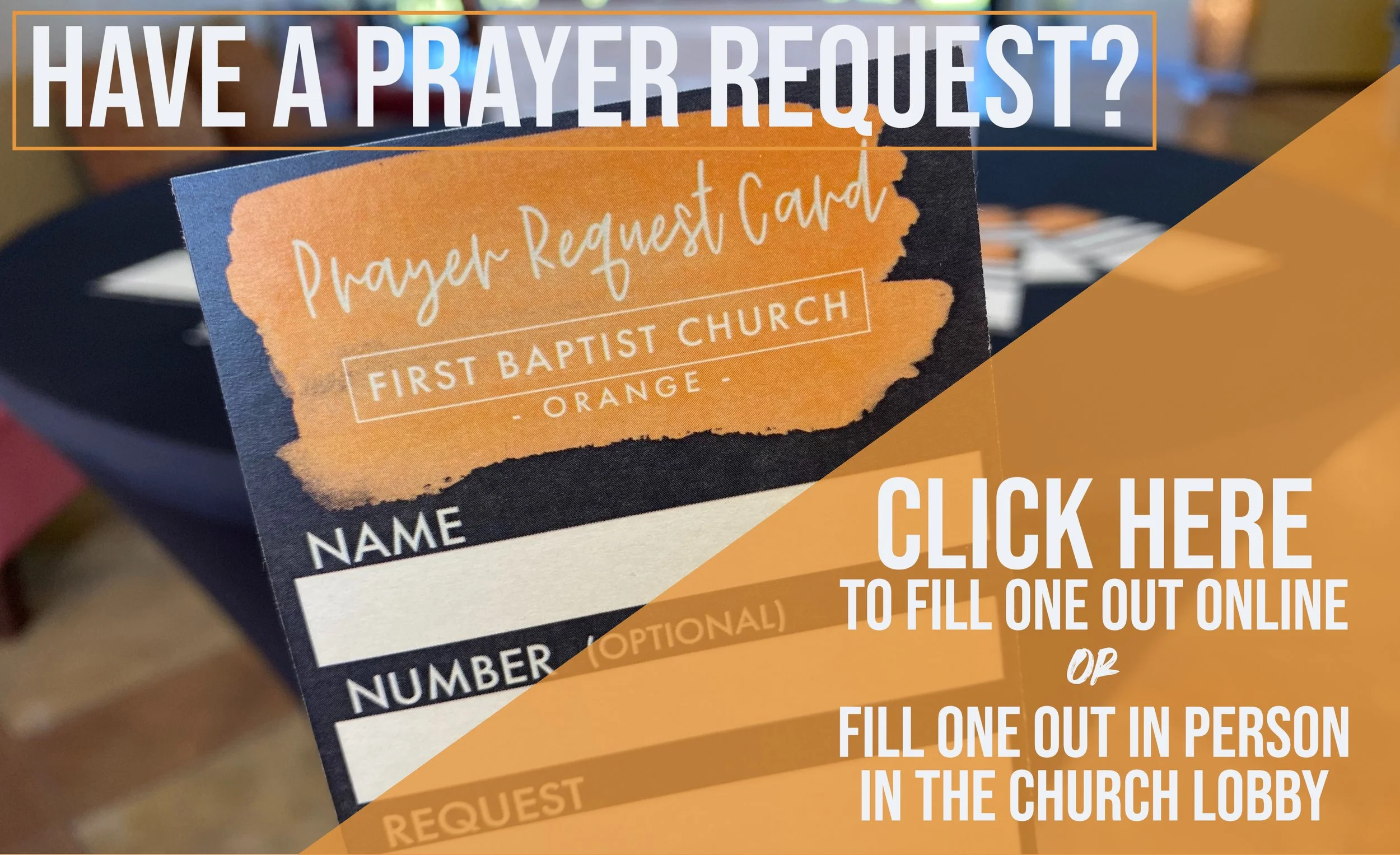 Pray Together — First Baptist Church Orange