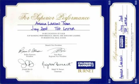 Awards & Achievements — Angela Larson - Twin Cities MN Realtor