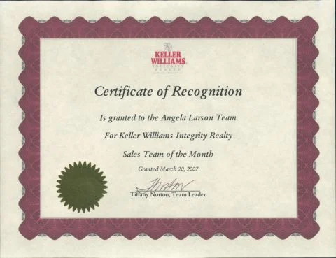 Awards & Achievements — Angela Larson - Twin Cities MN Realtor
