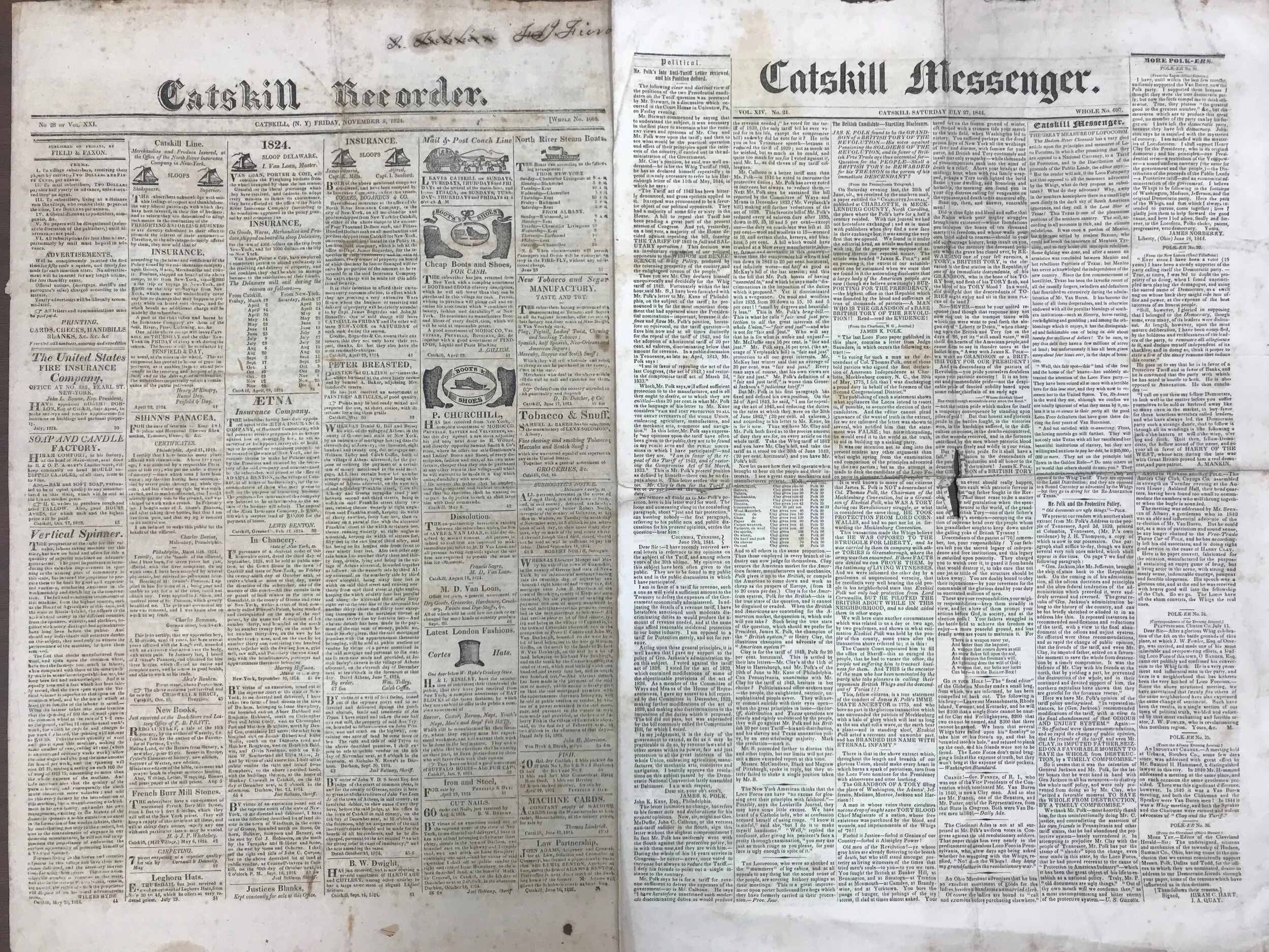 A Brief History of Catskill's Newspapers — The Vedder Research Library