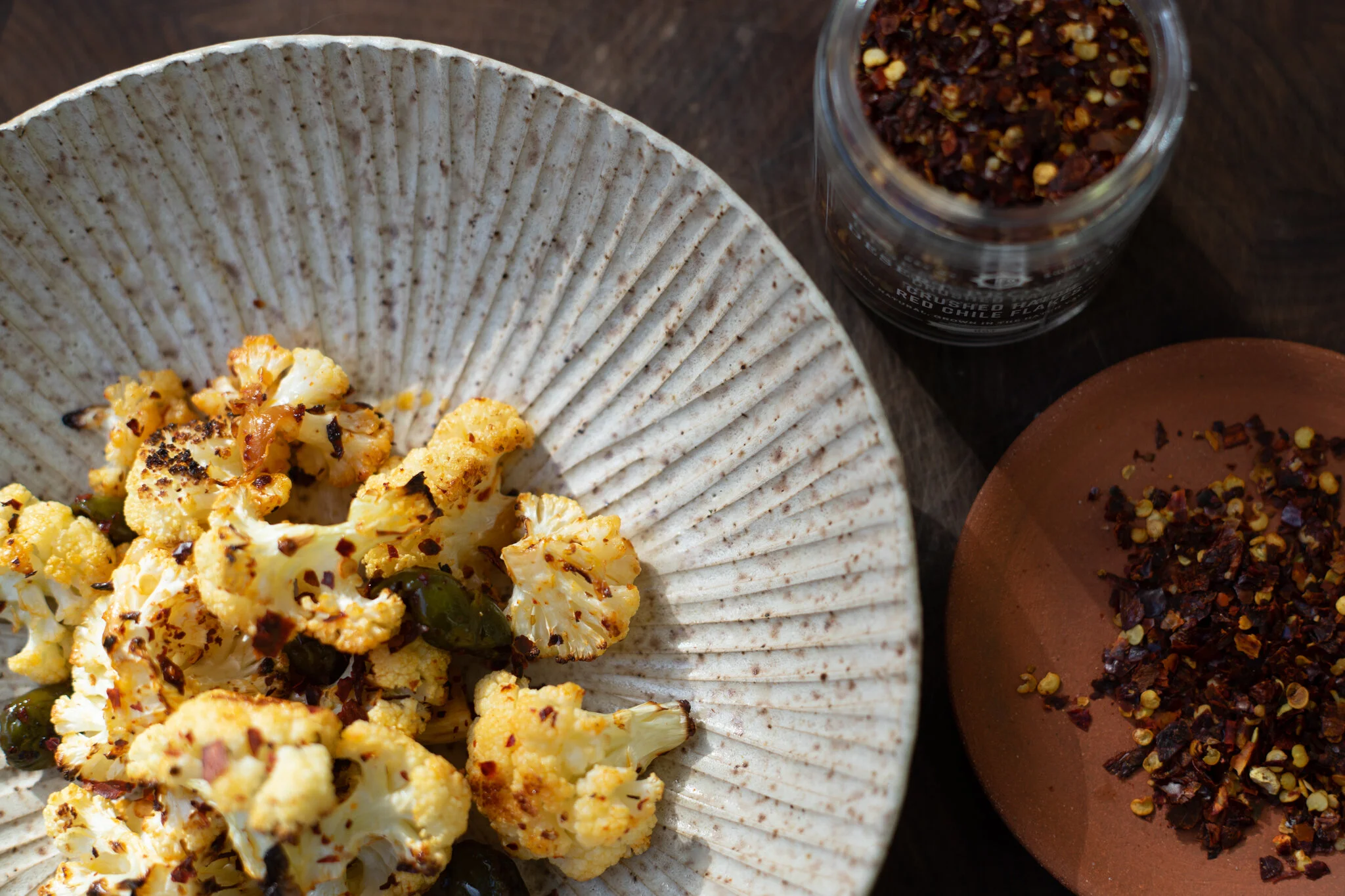 Everyday Roasted Cauliflower with Crushed Hatch Red Chile Flakes from ...