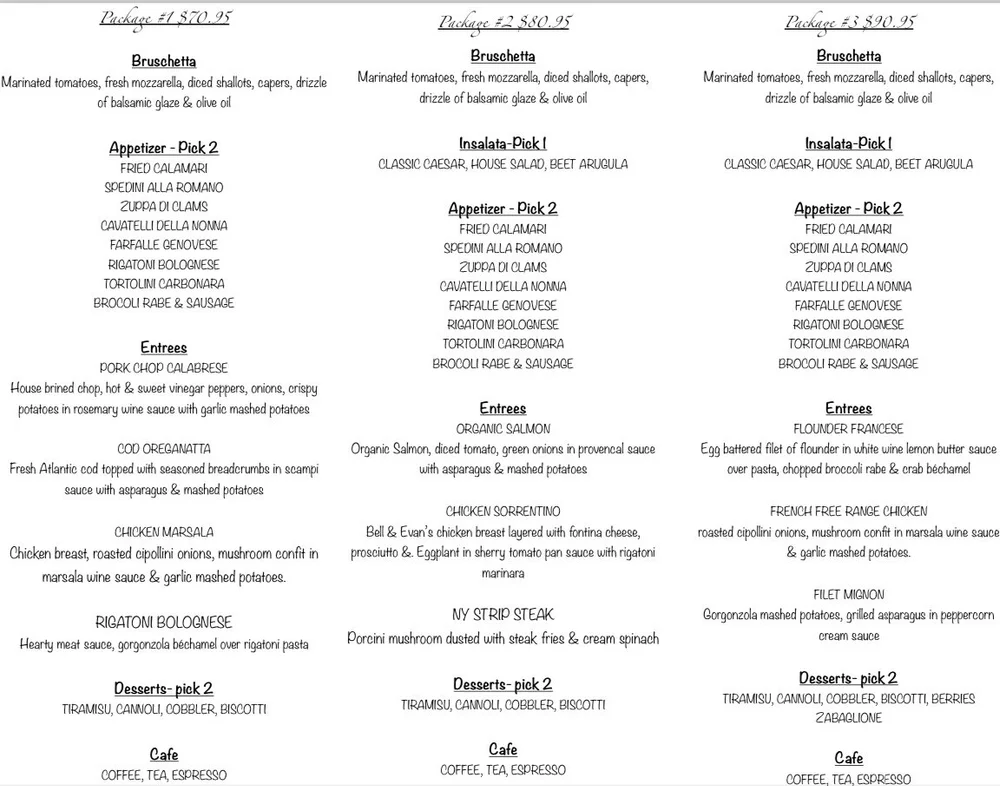 PRIVATE PARTY PACKAGES — HOME