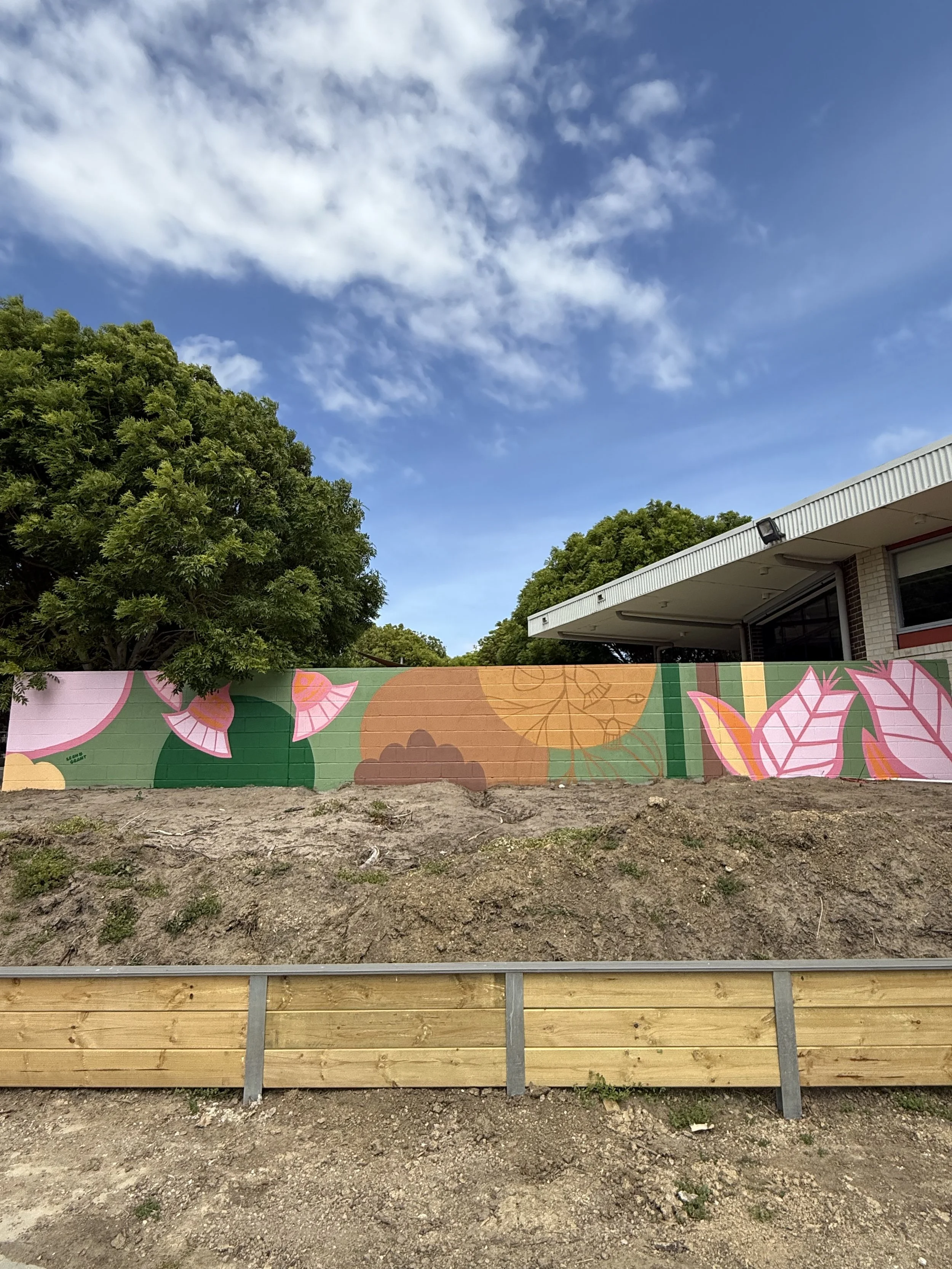 Geelong Lutheran College Mural | Nature-Inspired Mural — Leah Grant ...