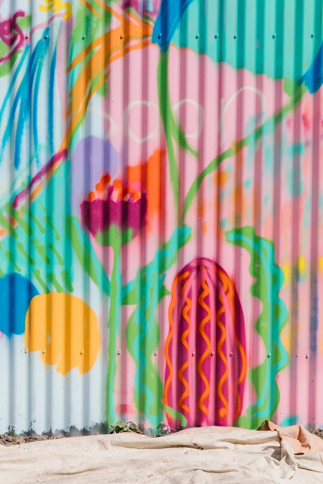 How to Paint a Mural on Corrugated Iron — Leah Grant | Adelaide Street ...