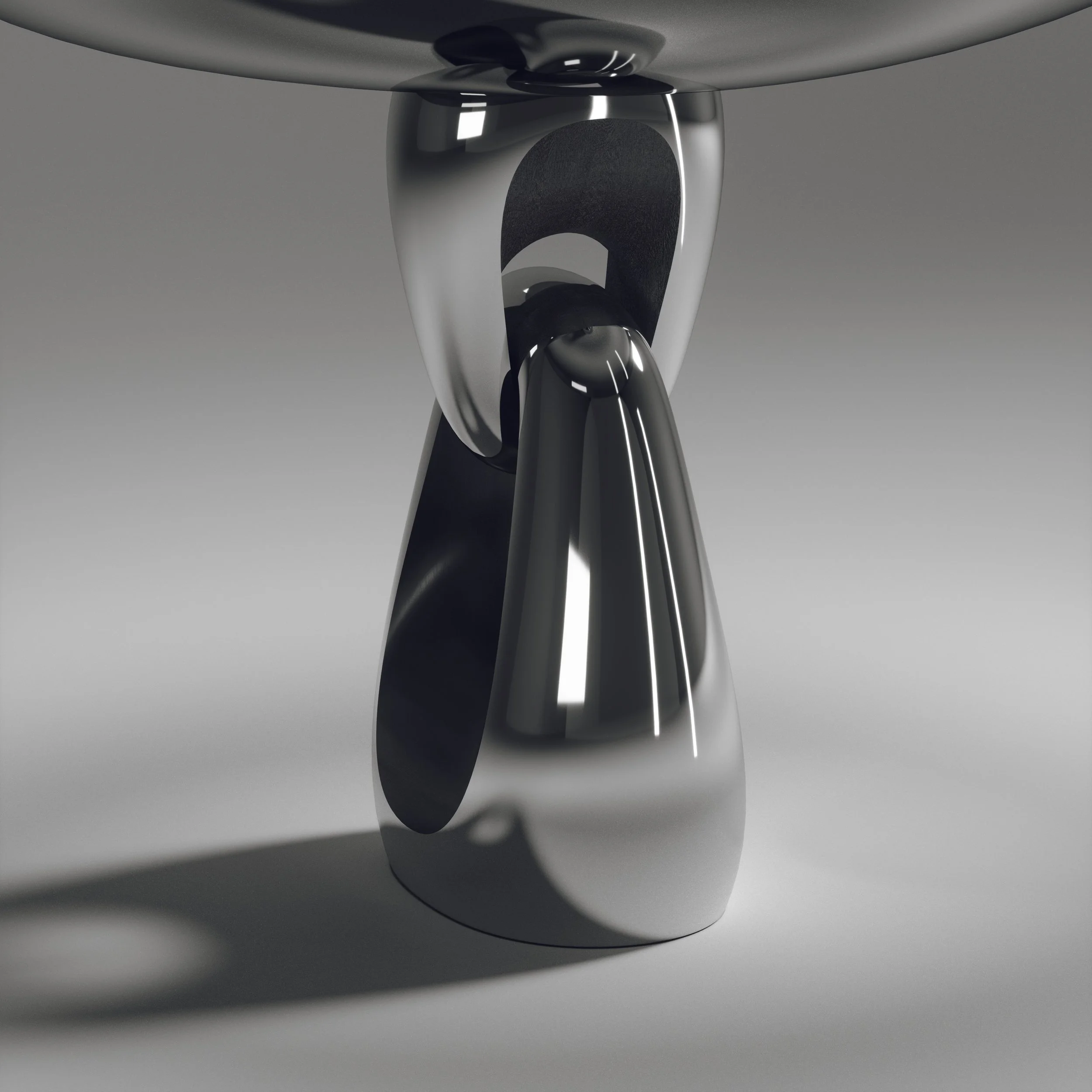 Saturn Game Table with Polished Stainless Steel — R&Y AUGOUSTI