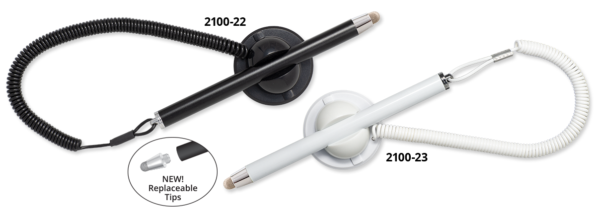 Passive Capacitive Stylus with Tether and Holder: StylusMart