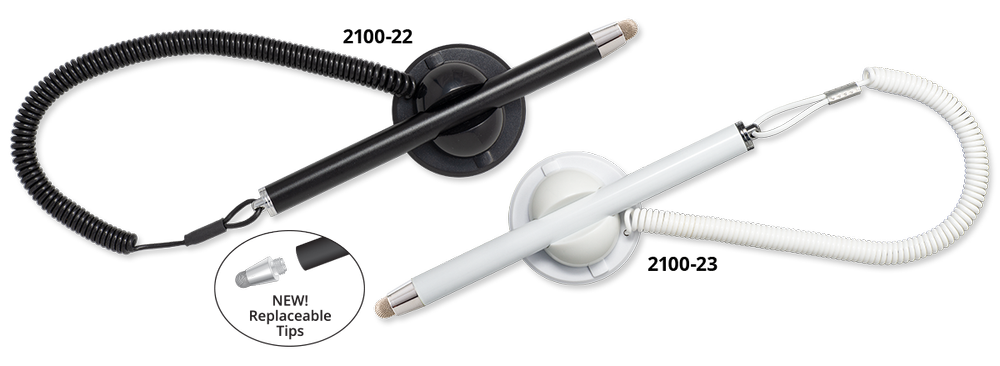 Passive Capacitive Stylus with Tether and Holder: StylusMart