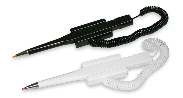 Aberdeen--Resistive Stylus with Coil & Holder: StylusMart