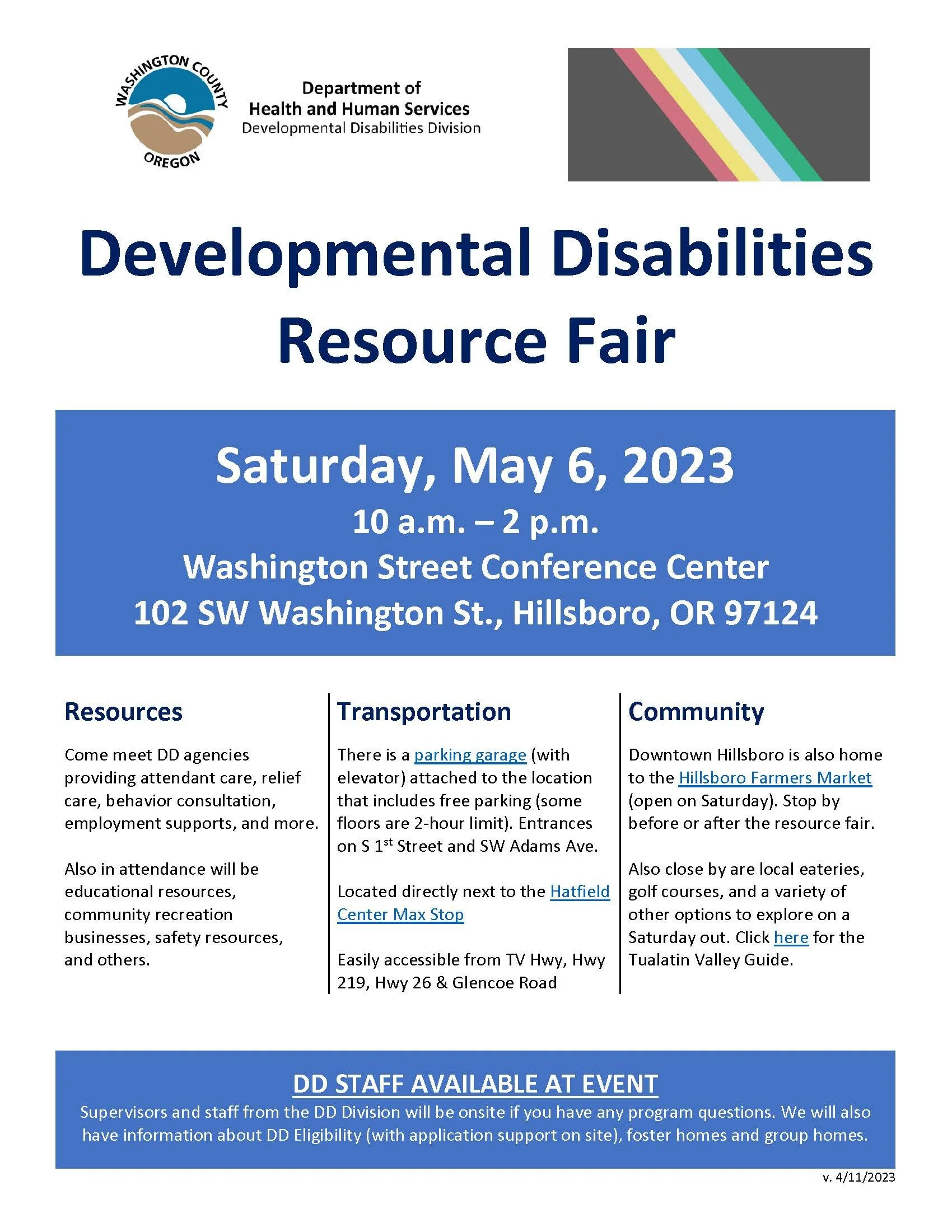 Washington County DD Resource Fair — Community Pathways, Inc.