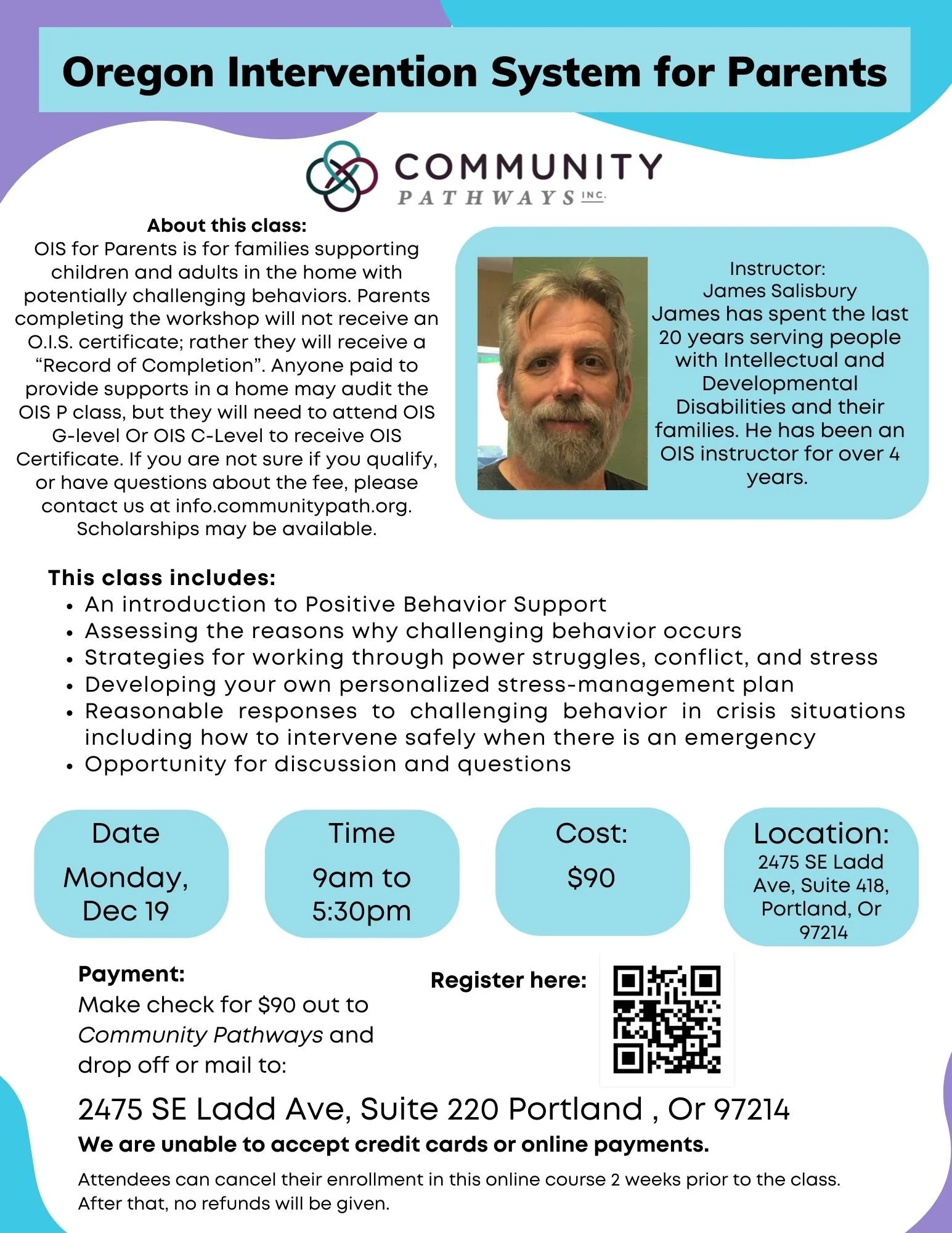 OIS Class for Parents — Community Pathways, Inc.