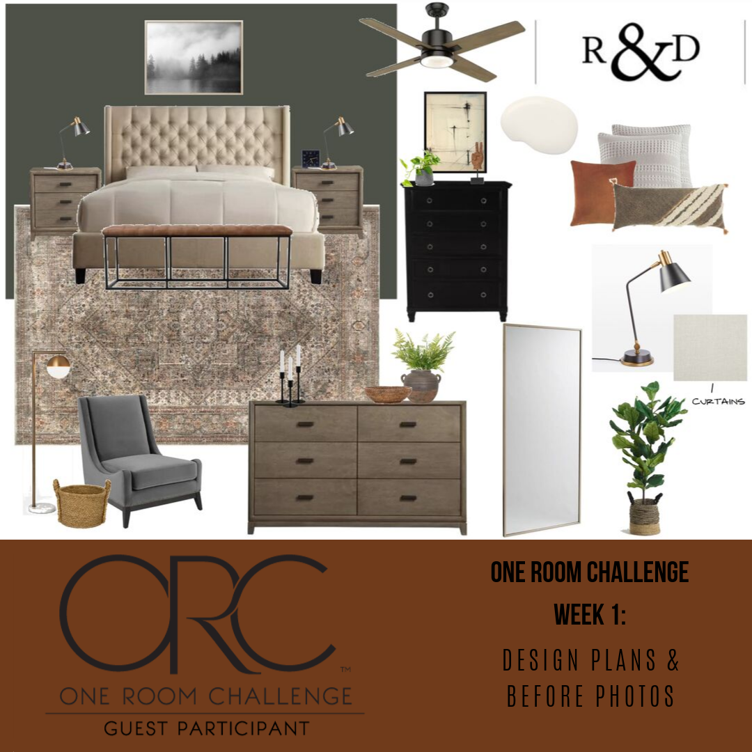 ONE ROOM CHALLENGE: WEEK 1 (Design plans & Before Photos) — Revive & Design