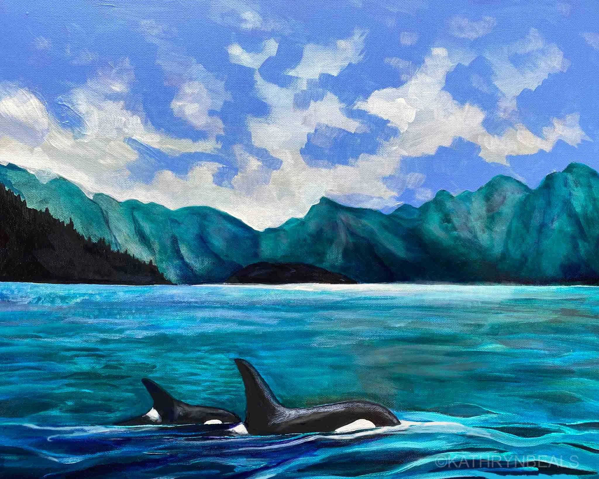 Orca Painting
