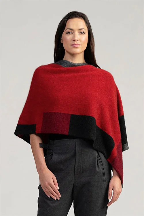 MerinoMink™ Two-tone Poncho — Merino Wool and Possum Fur | The Uralla ...