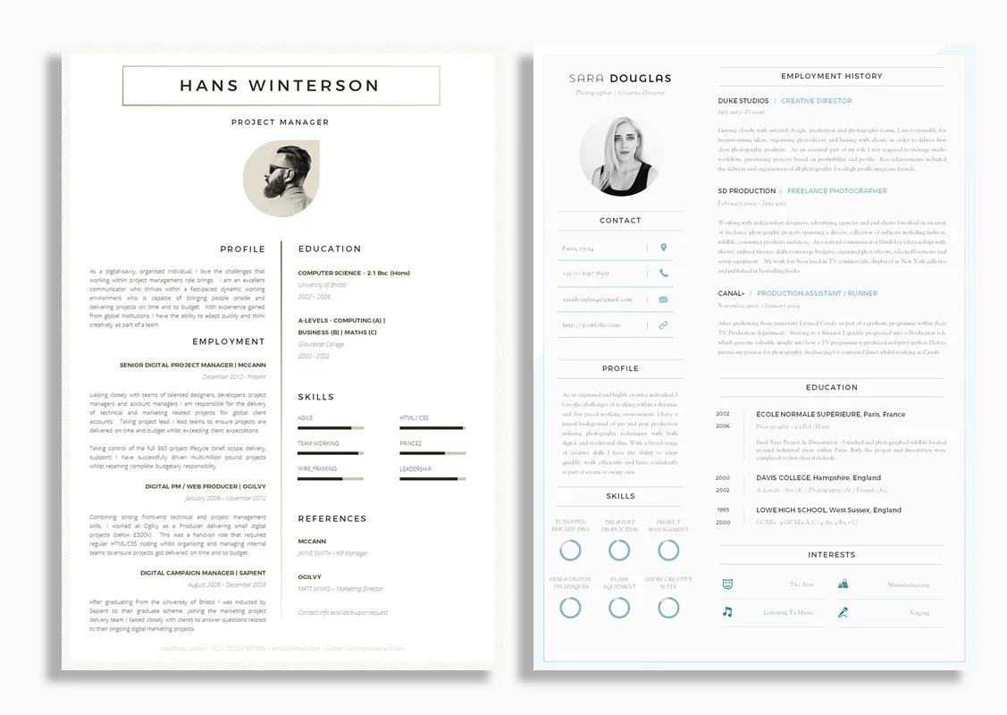 Should I use a template for my CV / resume?