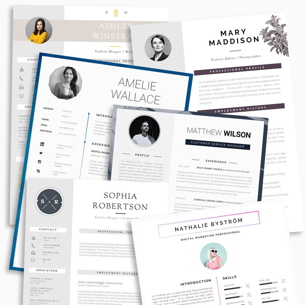 CV Templates: Designs, Layouts, Free Downloads, More...