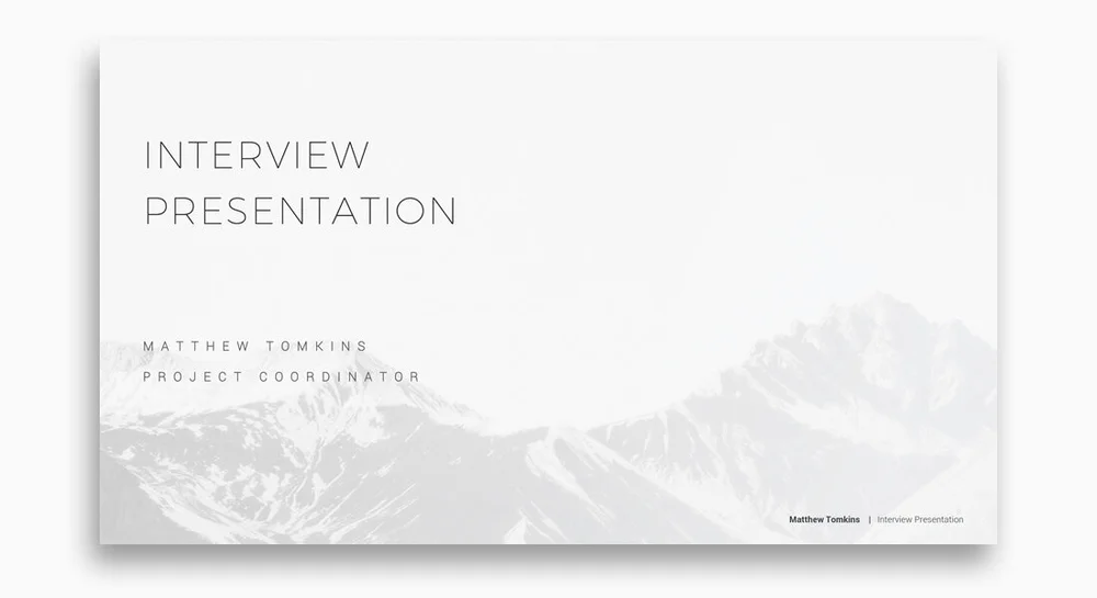 Job Interview Presentation Ideas | The Career Improvement Club