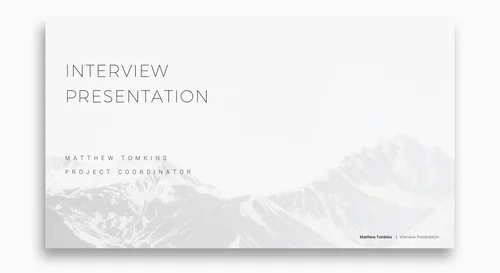 Job Interview Presentation Ideas | The Career Improvement Club