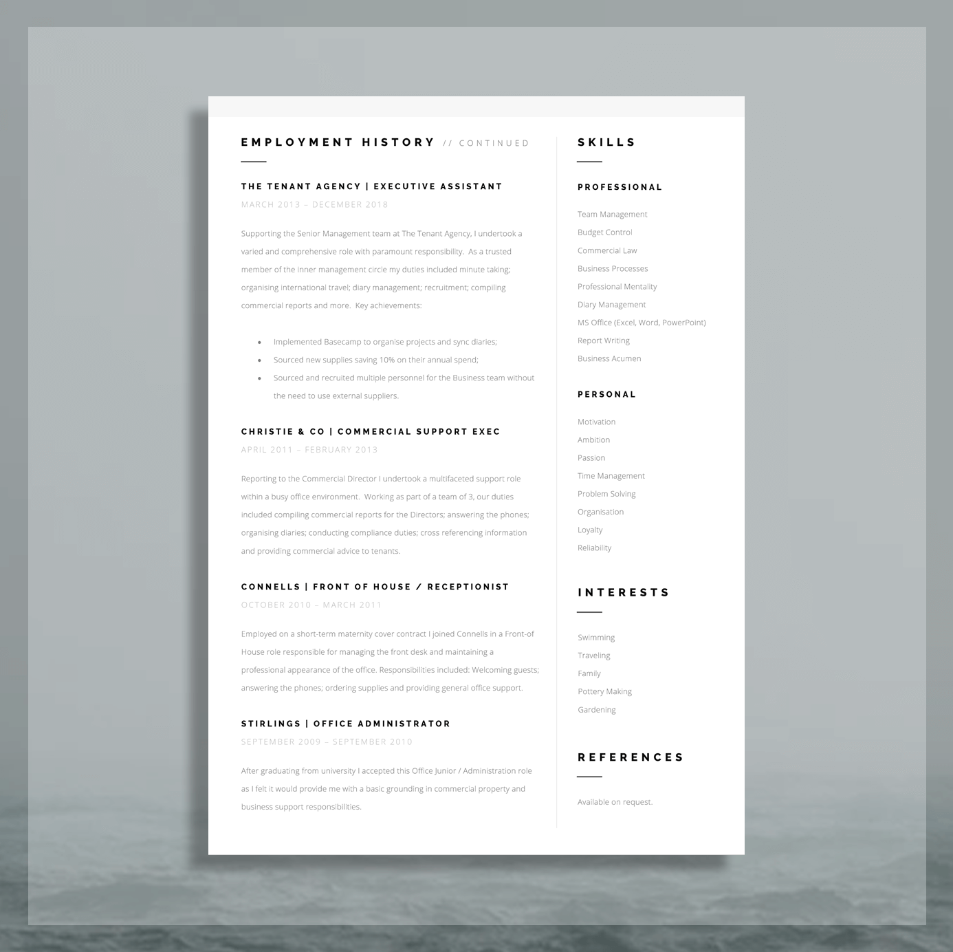 Resume Examples Use Our Templates To Professionally Resume Examples