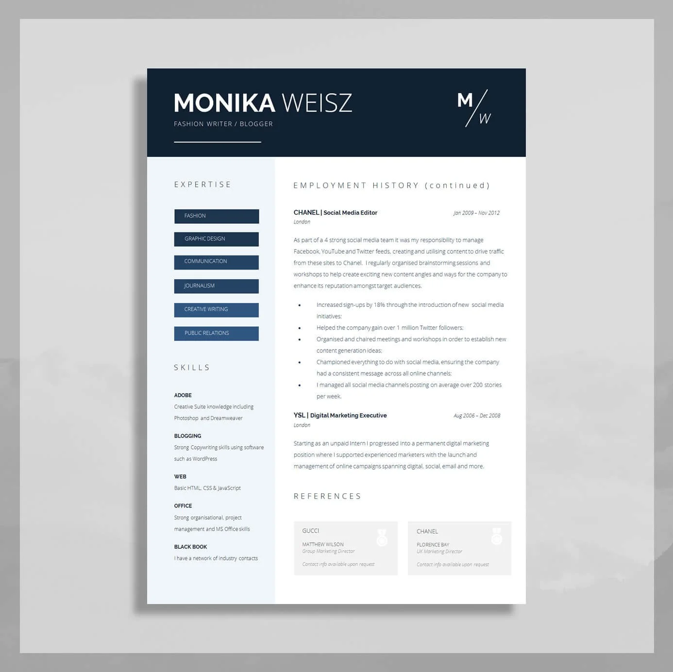 Official Resume Template