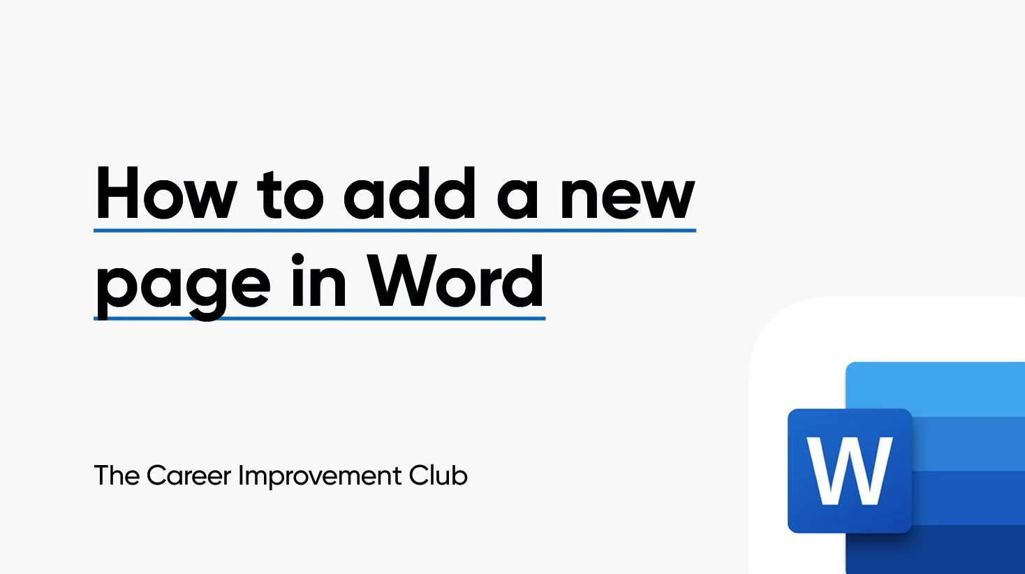 How To Add A New Page In Word